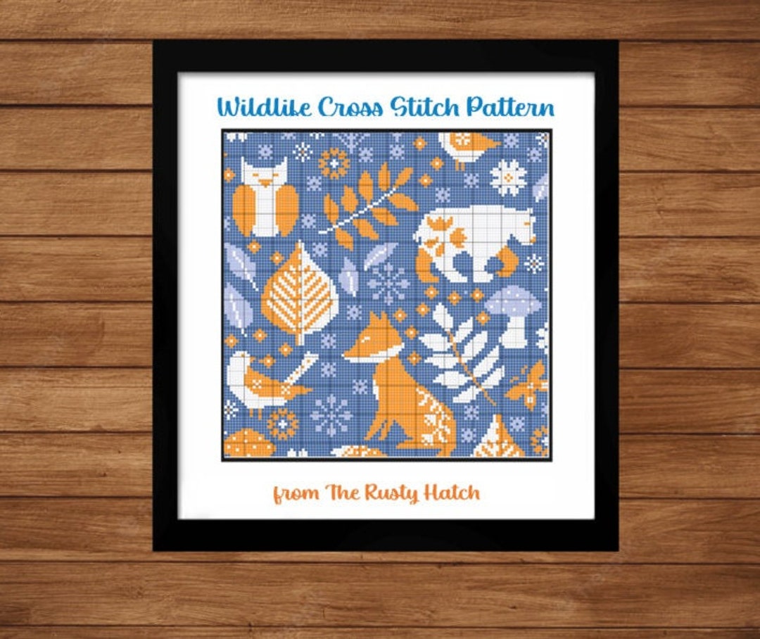 Wildlife Cross Stitch Digital Pattern - Etsy