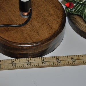 Wood Ceramic Christmas Tree Base With Light - Etsy