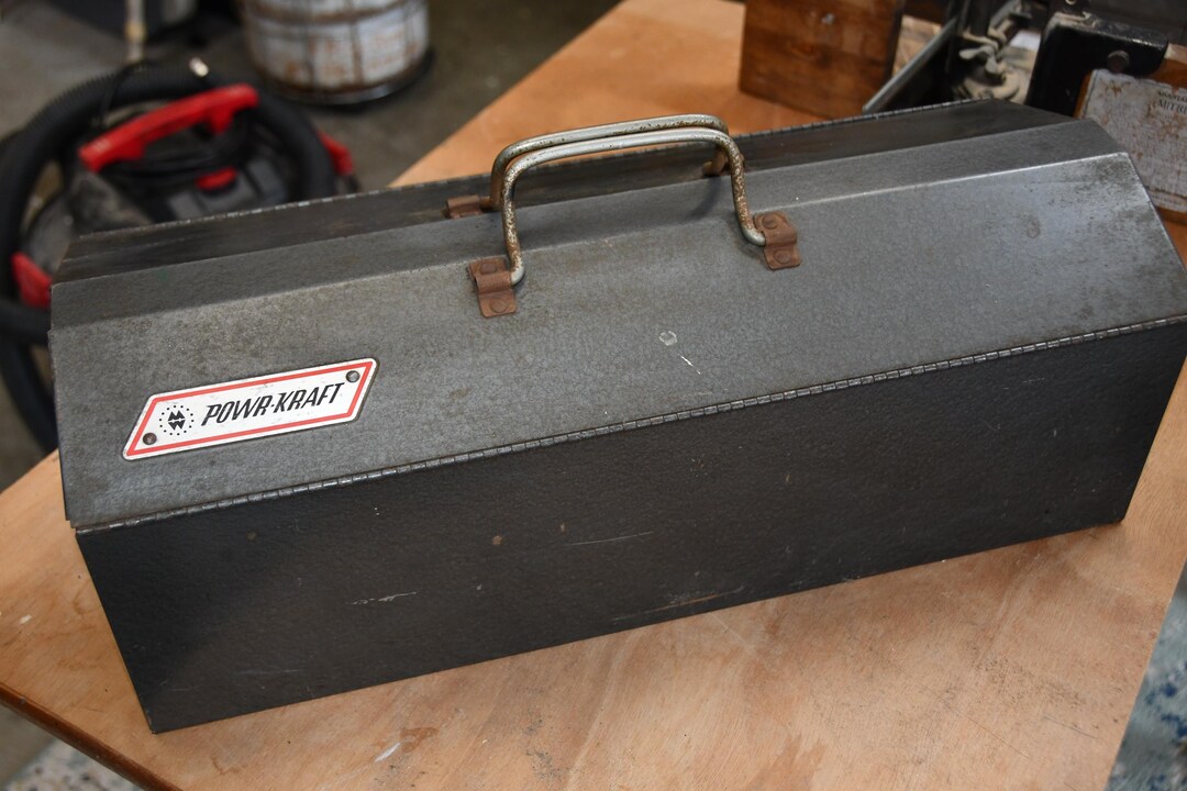 Vintage Powr-kraft Tool Box - Etsy