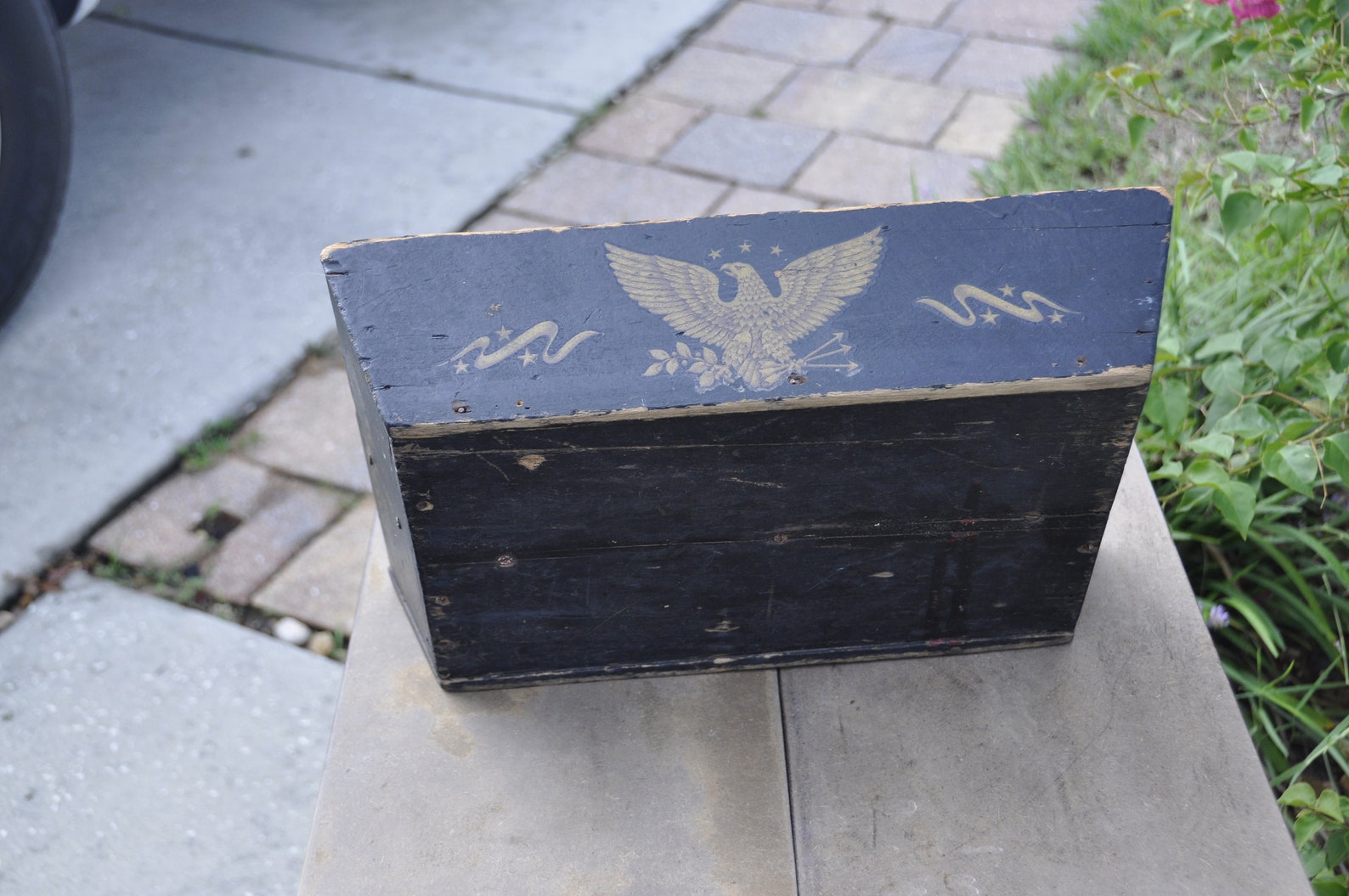 Old American Eagle Tote Box | Etsy