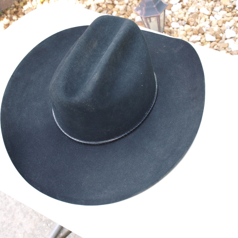 Black Cowboy Hat - Etsy