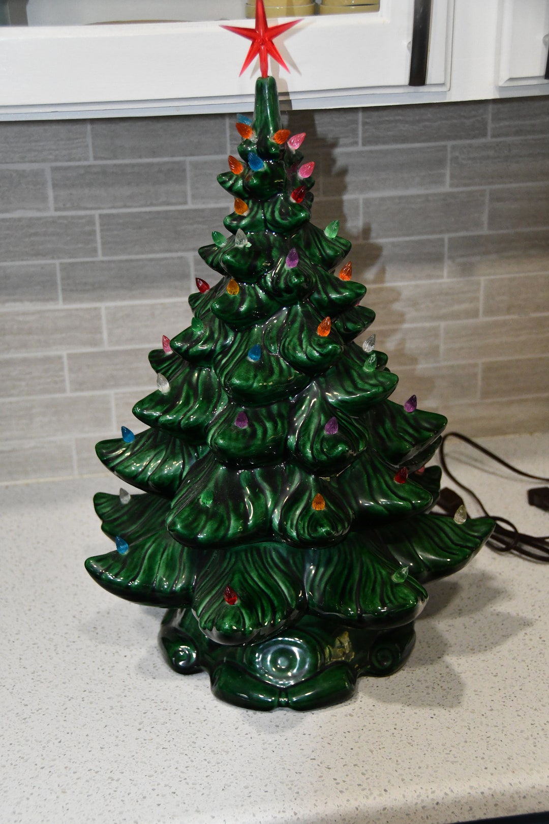Large Ceramic Christmas Tree - Etsy