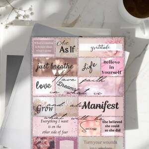 Vision Board Printable Affirmations Daily Affirmations Wall Collage Kit ...