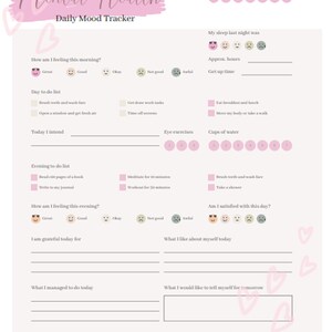 Meditation Tracker, Self Care Bundle, Happiness Tracker, Affirmations ...
