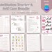 Meditation Tracker, Self Care Bundle, Happiness Tracker, Affirmations ...