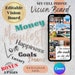 Editable Cell Phone Vision Board Template, Manifesting Kit, Personal ...
