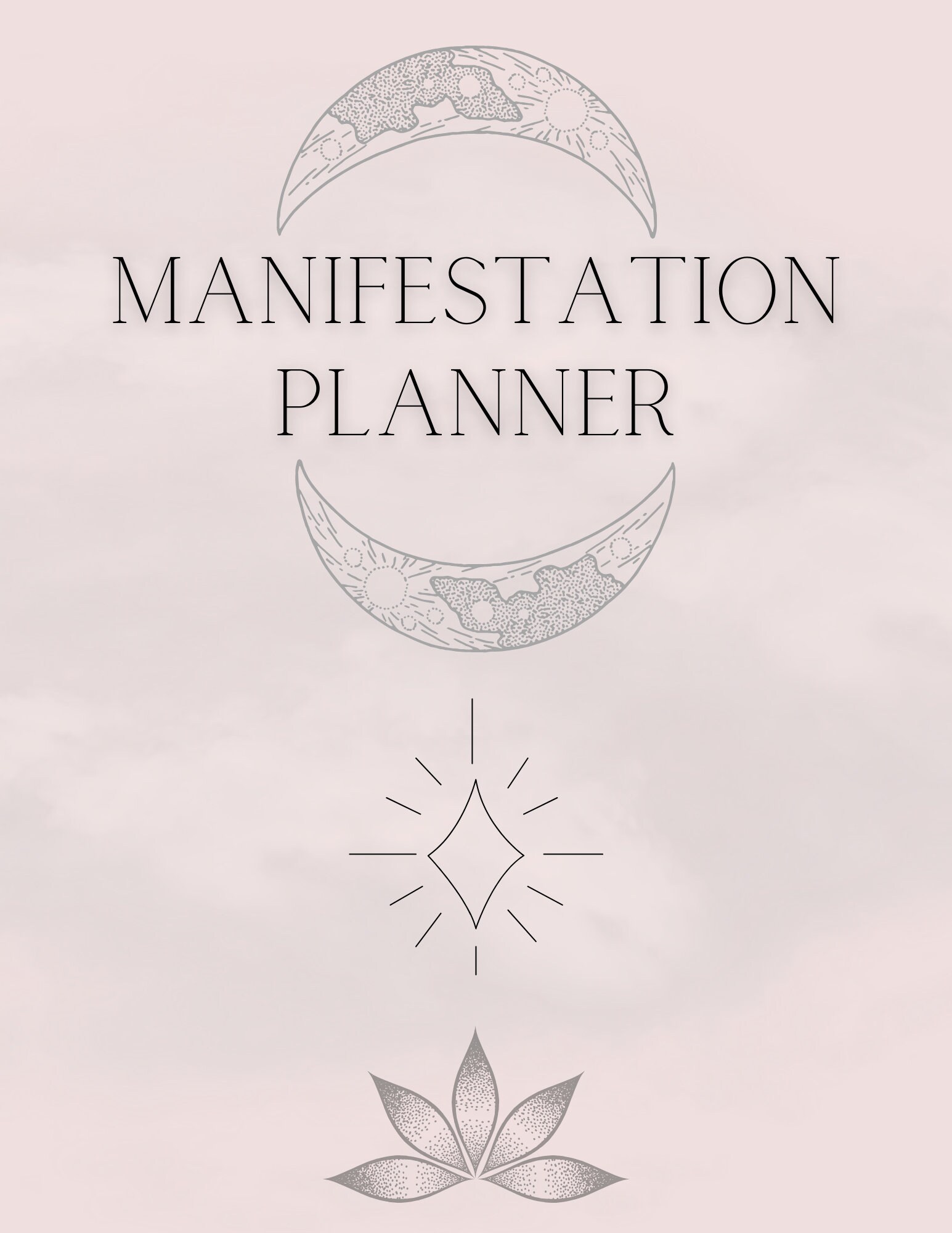Manifestation Planner, Printable Planner, Manifestation Guide, Law of ...