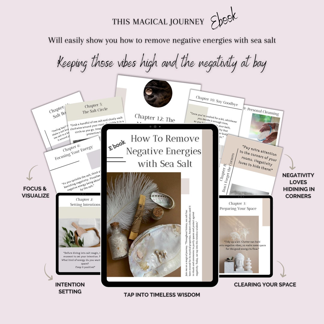 Remove Negative Energy, Sea Salt Energy Cleansing, Ebook, Salt Magic ...