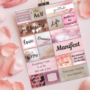 Vision Board Printable Affirmations Daily Affirmations Wall Collage Kit ...