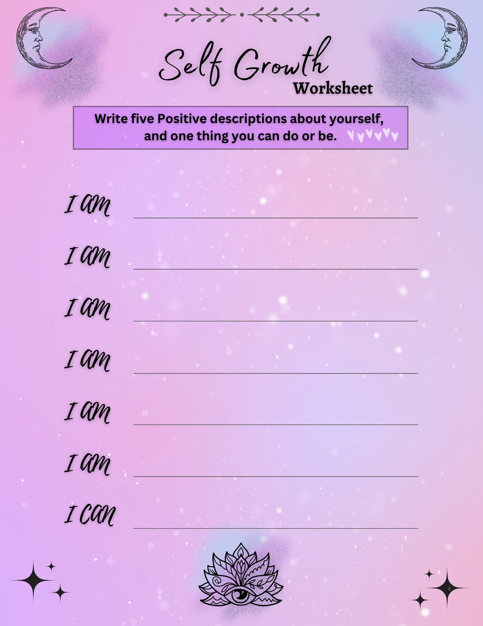 Positive Affirmations List, Self-care Checklist, Daily Affirmations ...