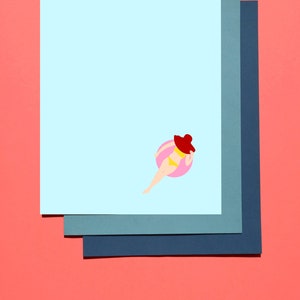 Pool Lady Poster No. 2 - Pool Picture, Art, Print, Decoration, Minimal ...