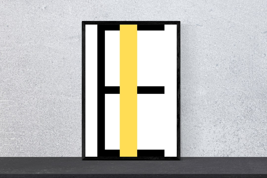 E Letter Poster DIN A4, Art, Print, Minimal, Modern, Wall Art, Child ...
