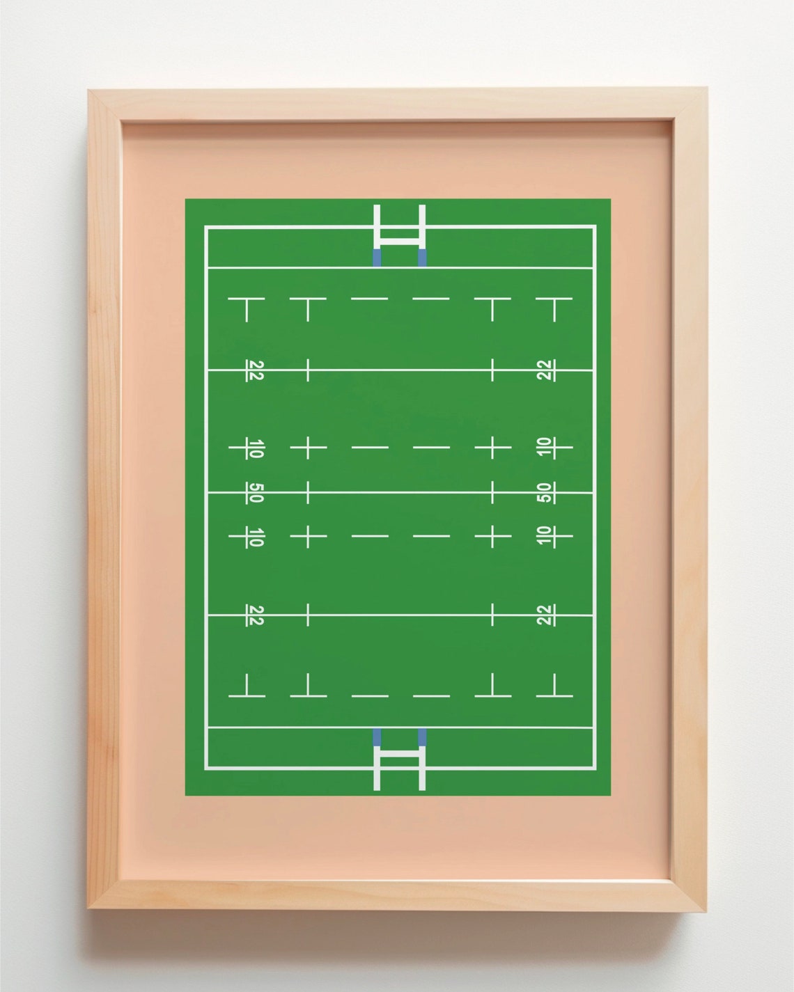 Rugby Sports Field Poster - Sports Friends - Art, Print, Minimal ...