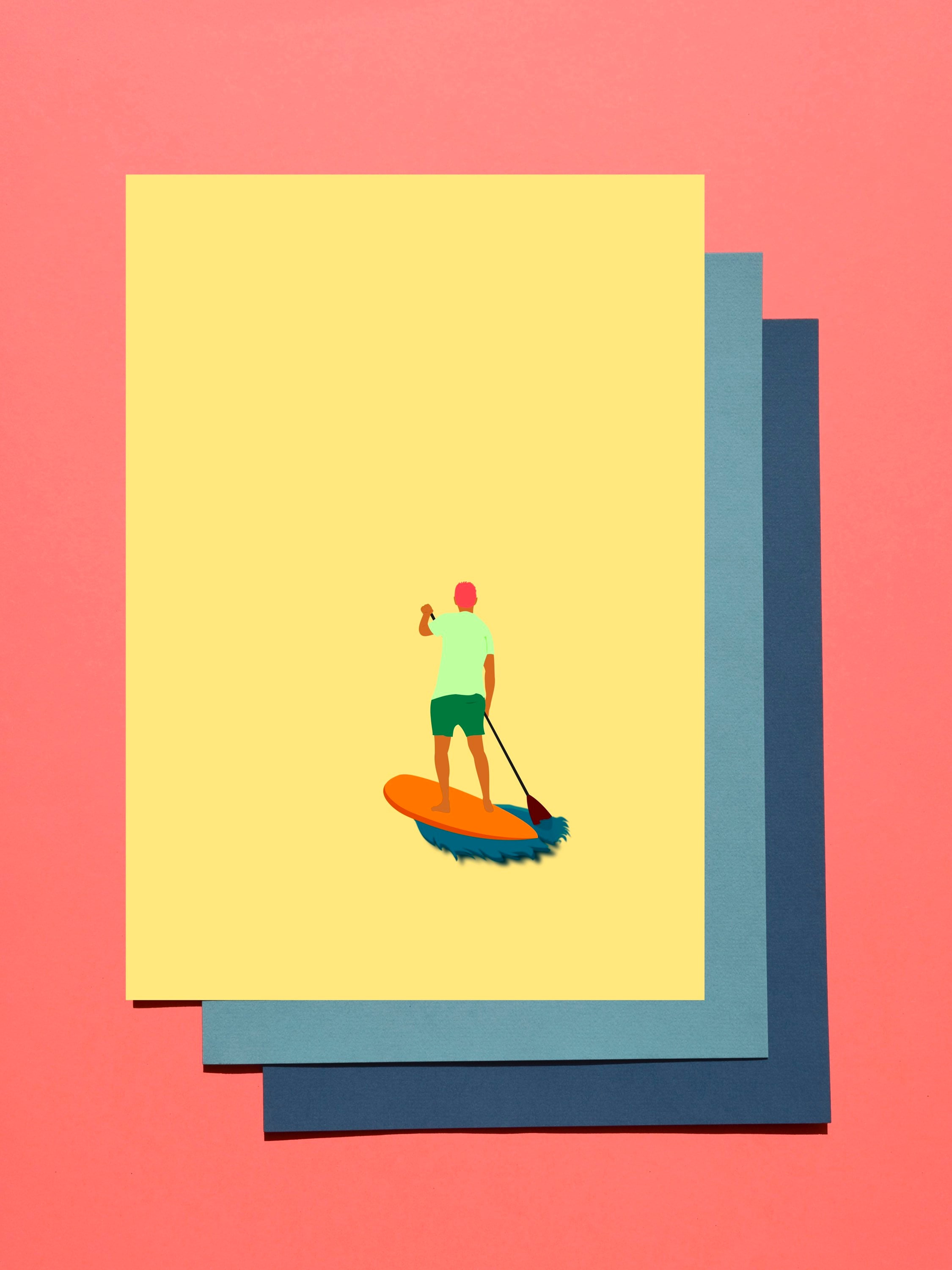 Stand up Paddle / SUP Poster Sport Poster Art, Print, Minimal, Modern ...