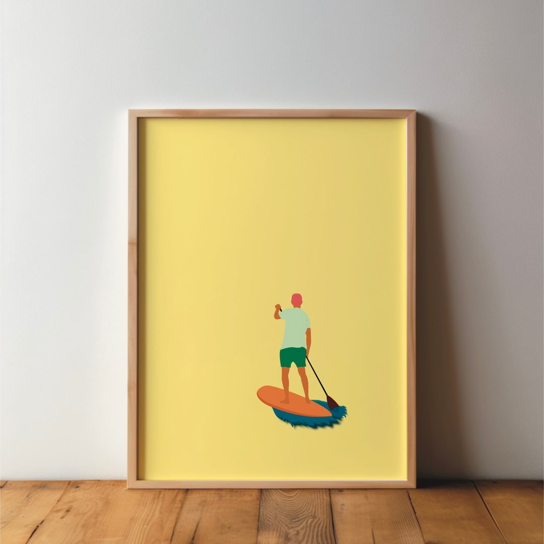 Stand up Paddle / SUP Poster - Sports Poster - Art, Print, Minimal ...
