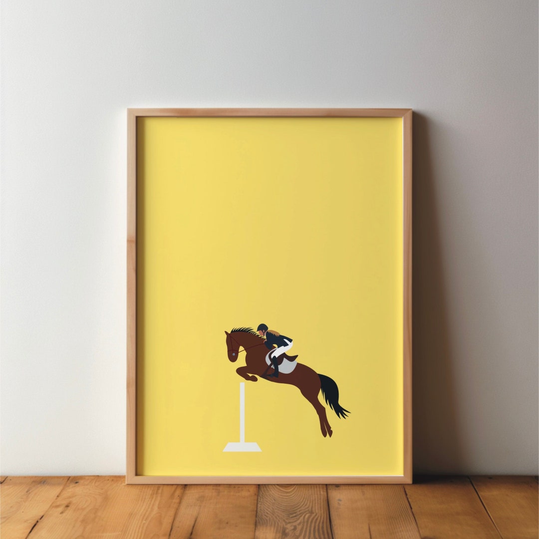 Show Jumping / Horse Riding Poster - Sports Friends - Art, Print ...