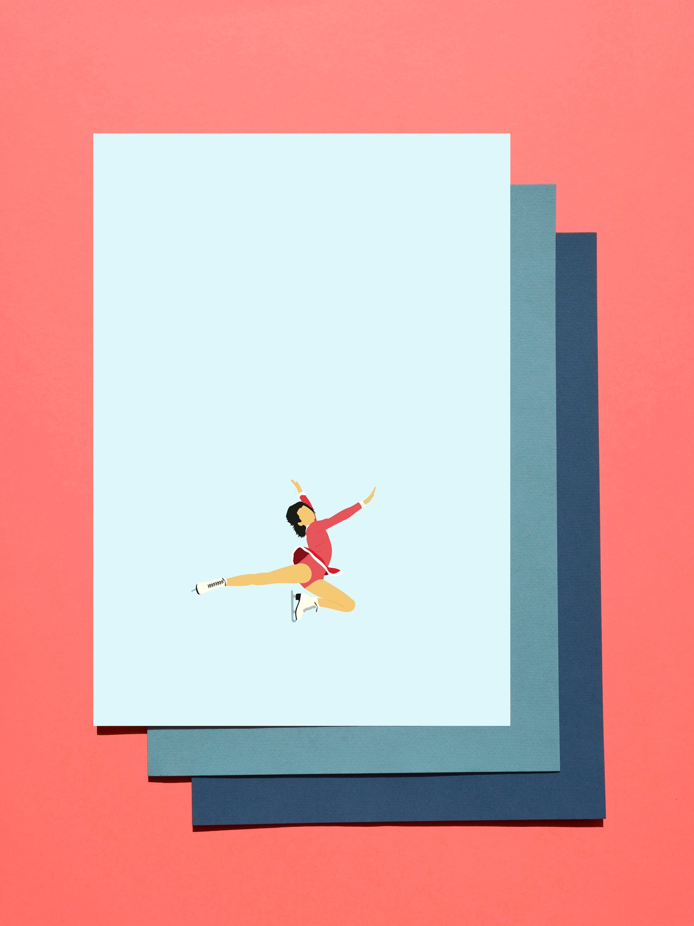 Figure Skater Poster - Sports Poster Figure Skating Ice Skating - Art ...