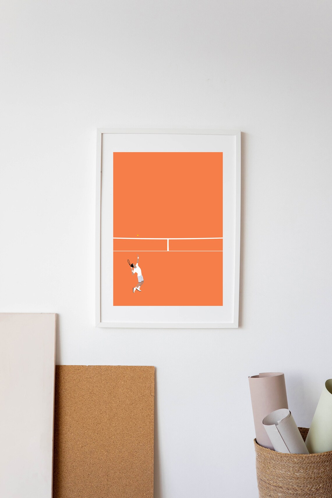 Tennis Player Poster Sports Friends Art Print Minimal | Etsy