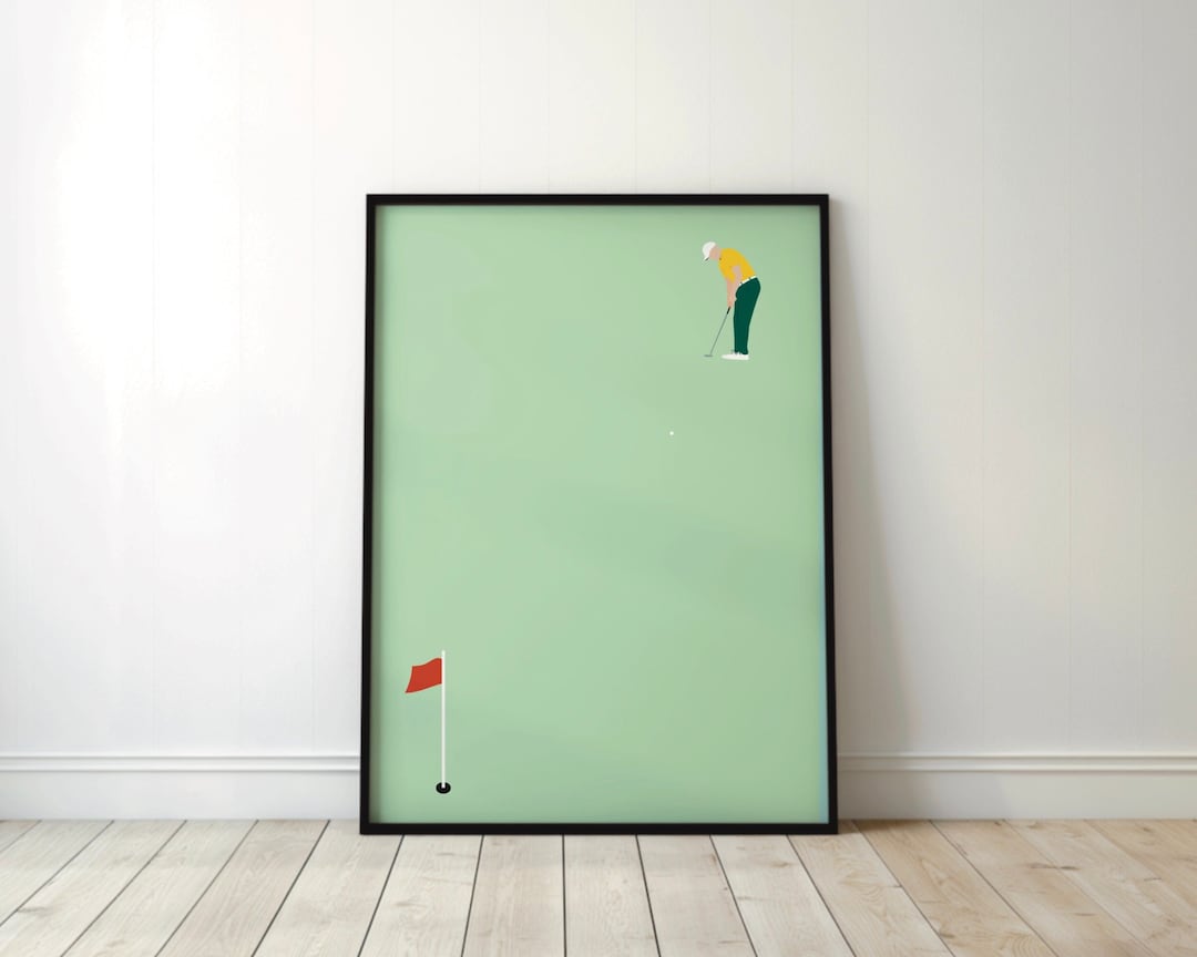 Golf Putting Poster - Sports Friends - Art, Print, Minimal, Modern ...
