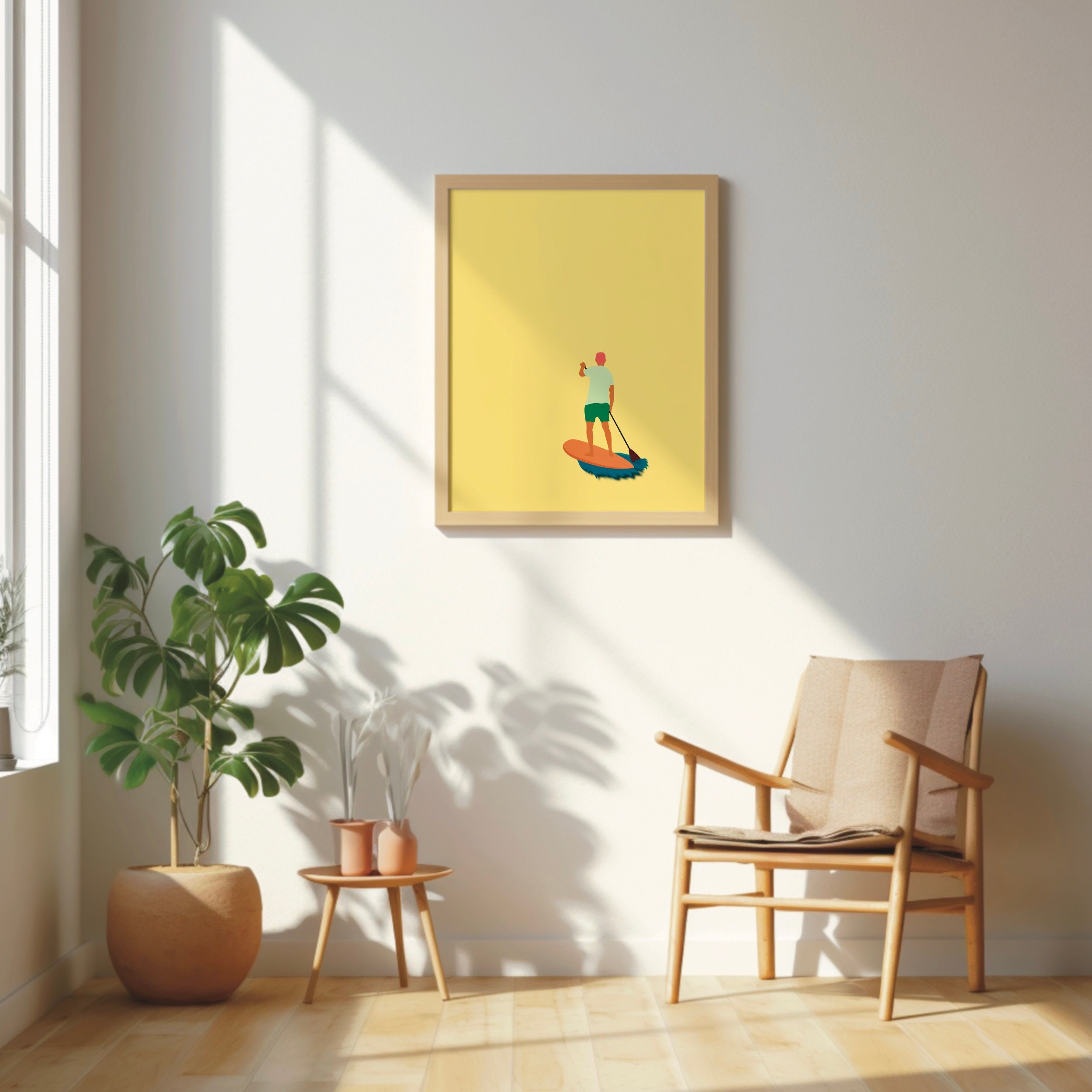 Stand up Paddle / SUP Poster Sport Poster Art, Print, Minimal, Modern ...