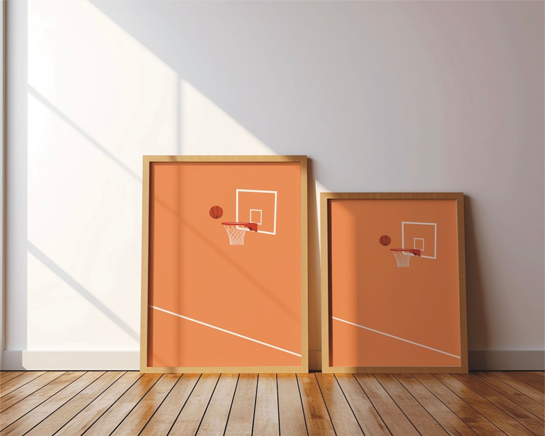 Basketball Scene Basketball Hoop Poster - Sports Friends - Art, Print ...