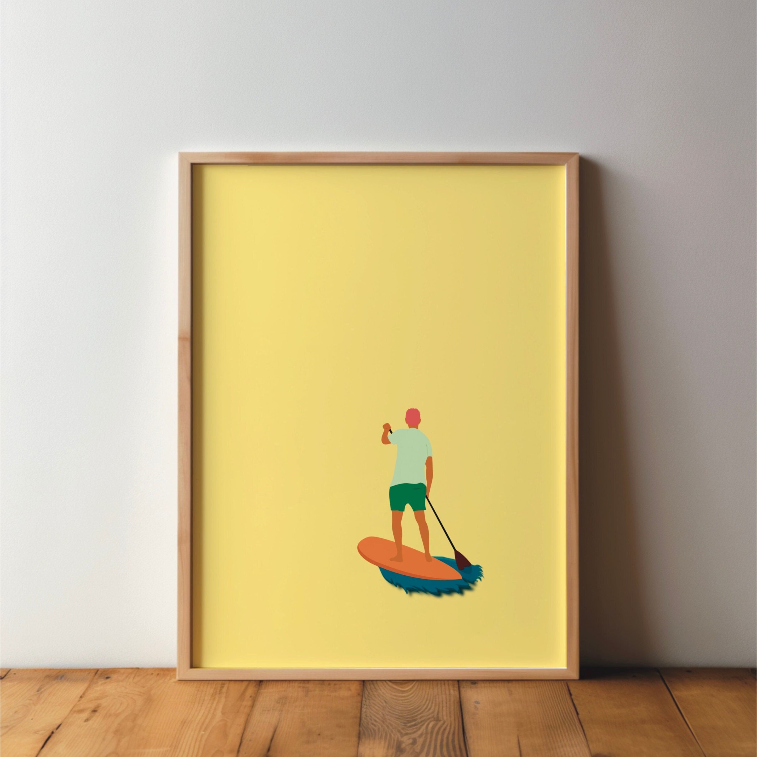 Stand up Paddle / SUP Poster Sport Poster Art, Print, Minimal, Modern ...