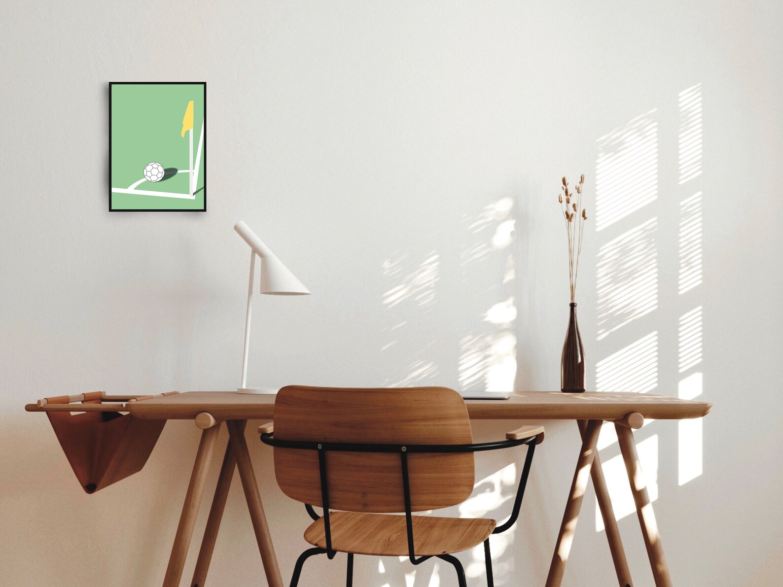 Soccer Corner Sports Field Scene Poster Sports Lovers Art - Etsy