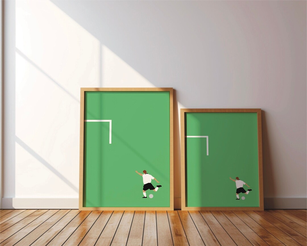 Footballer Poster - Sports Friends Sports Poster - Art, Print, Minimal ...