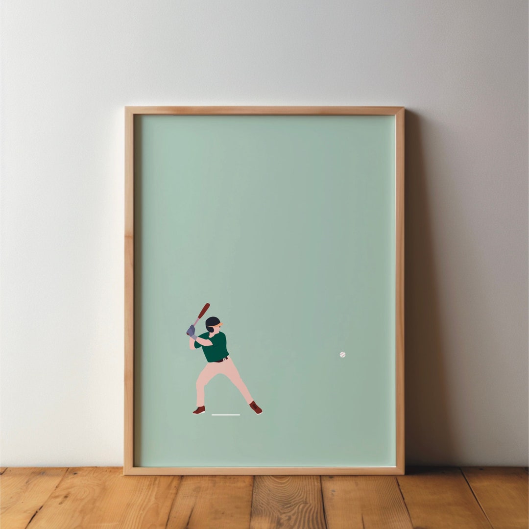 Baseball Player Poster - Sports Friends Sports Poster - Baseball, Art ...