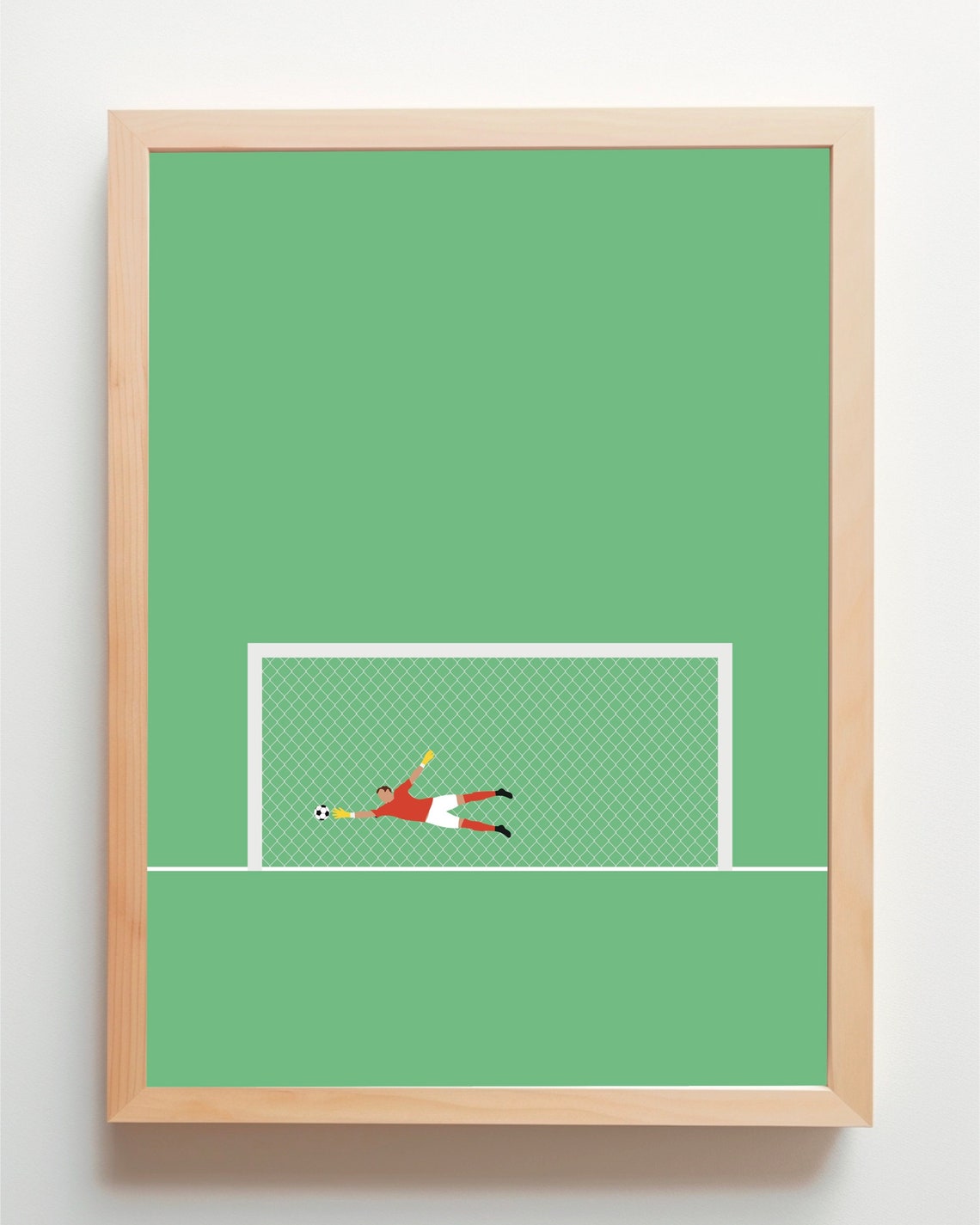 Footballer Goalkeeper Poster - Sports Friends Sports Poster - Art ...