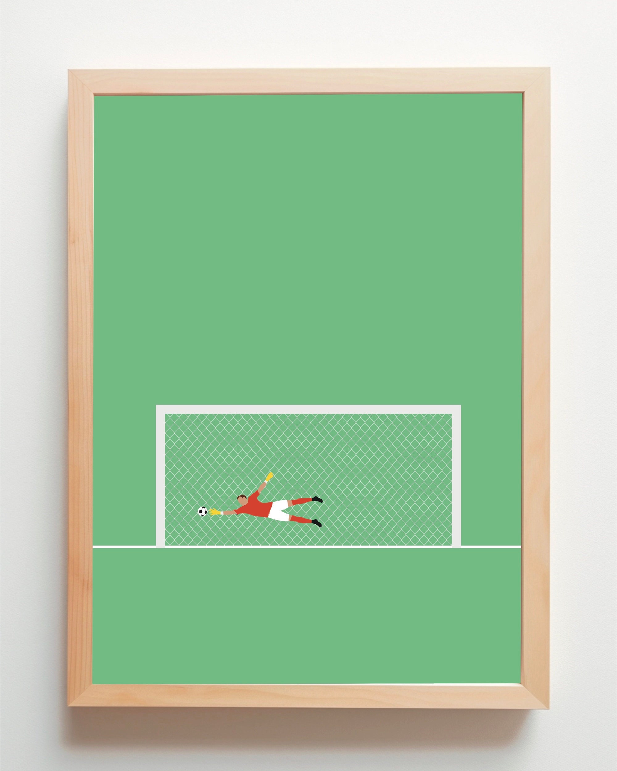 Footballer Goalkeeper Poster - Sports Friends Sports Poster - Art ...