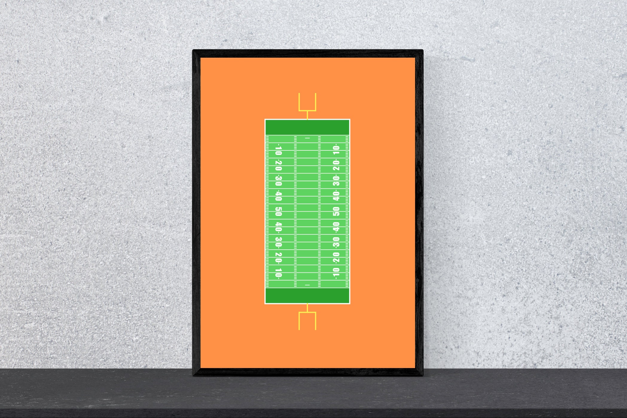 American Football Field Vertical