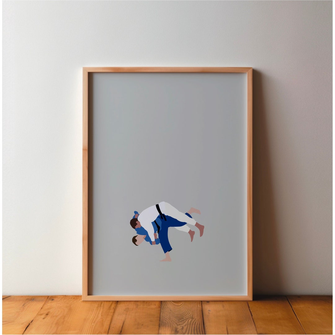 Judo Poster - Sports Friends Sports Poster - Art, Print, Minimal ...