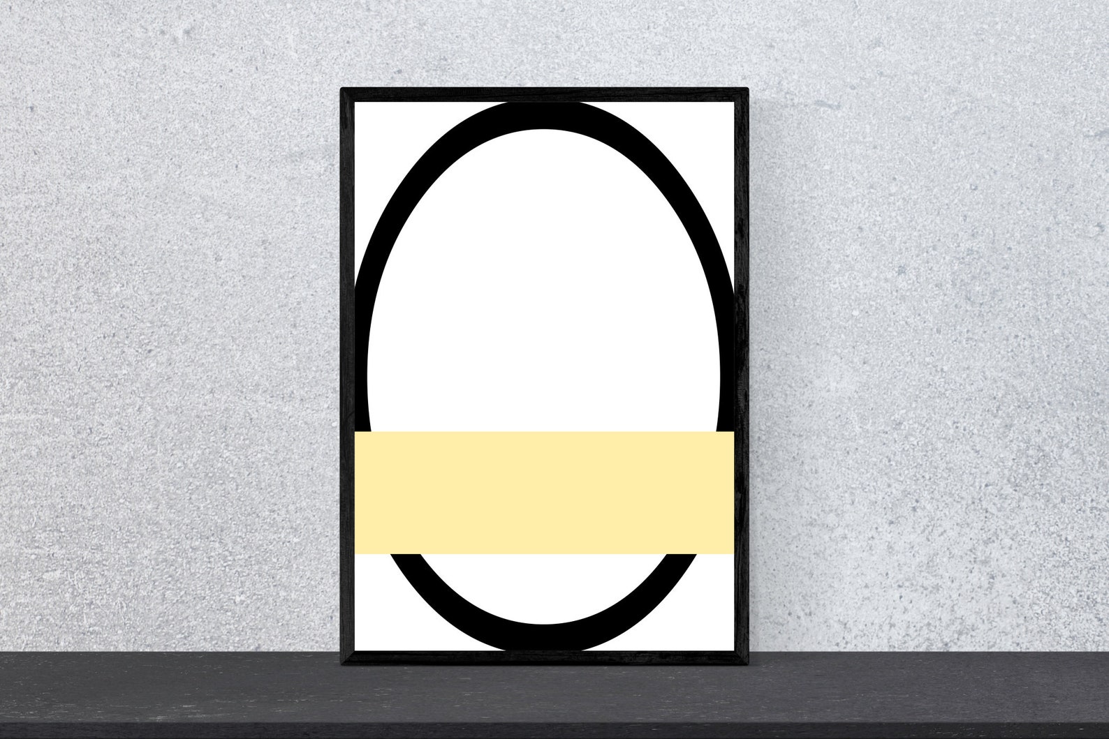 O Letter Poster DIN A4 Art Print Minimal Modern Wall - Etsy