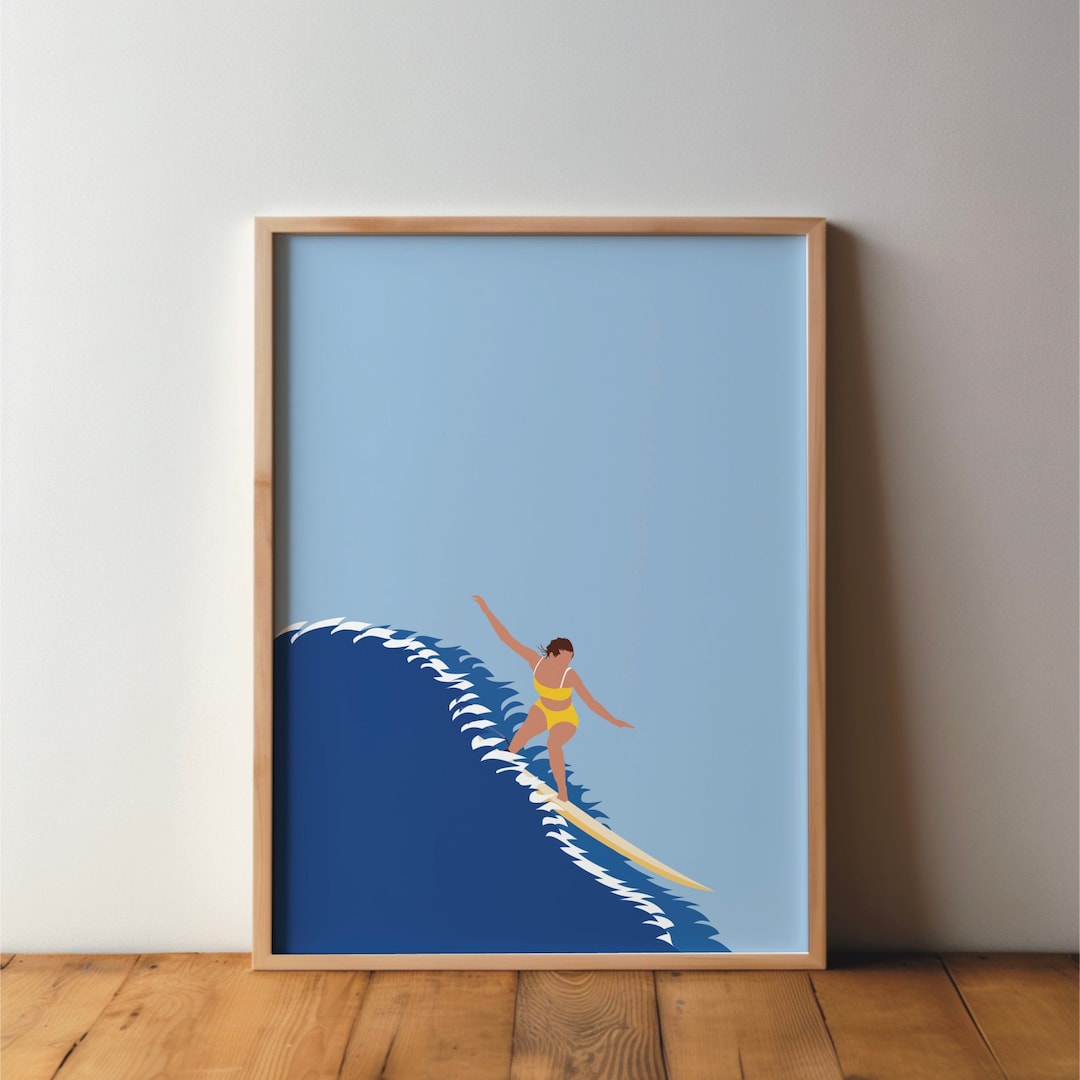 Surfer Poster Sports Friends Art, Print, Minimal, Modern, Wall Art ...