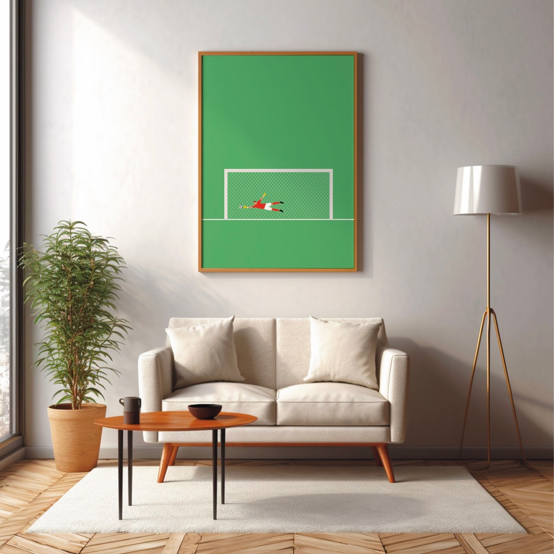 Footballer Goalkeeper Poster - Sports Friends Sports Poster - Art ...