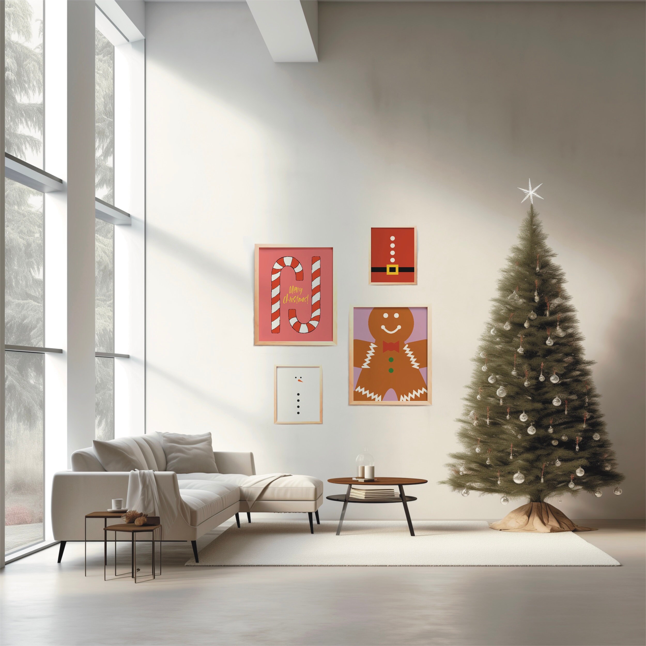 Christmas Poster Santa Claus Poster Christmas A4 A3 - Etsy