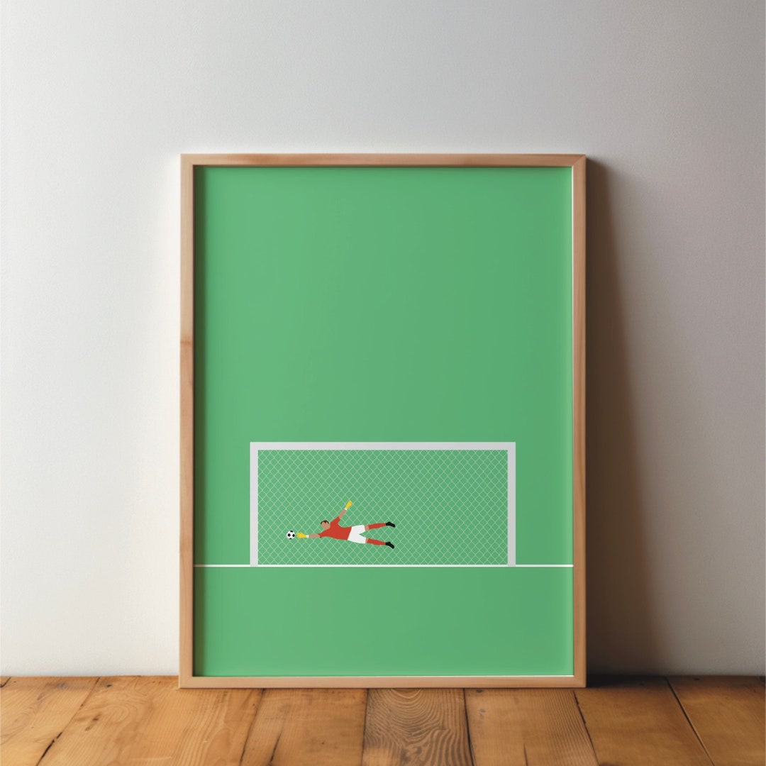 Footballer Goalkeeper Poster - Sports Friends Sports Poster - Art ...