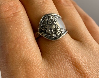 Spoon Handle Ring - Etsy
