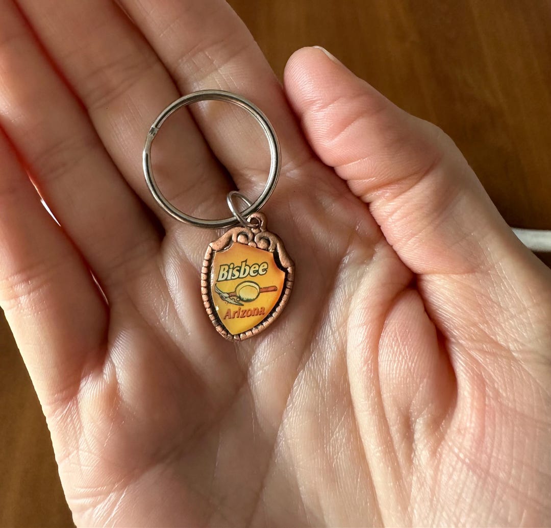 Antique Souvenir Spoon Bisbee Arizona Copper Mining Town Key Chain - Etsy