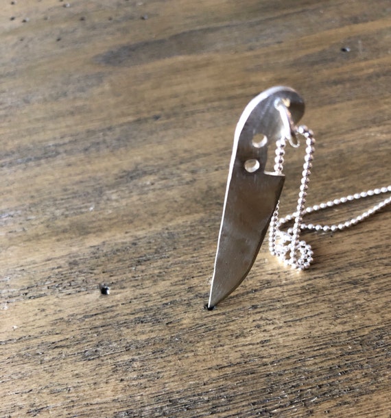 Sterling Buccaneer Butcher Knife Pendant | Etsy