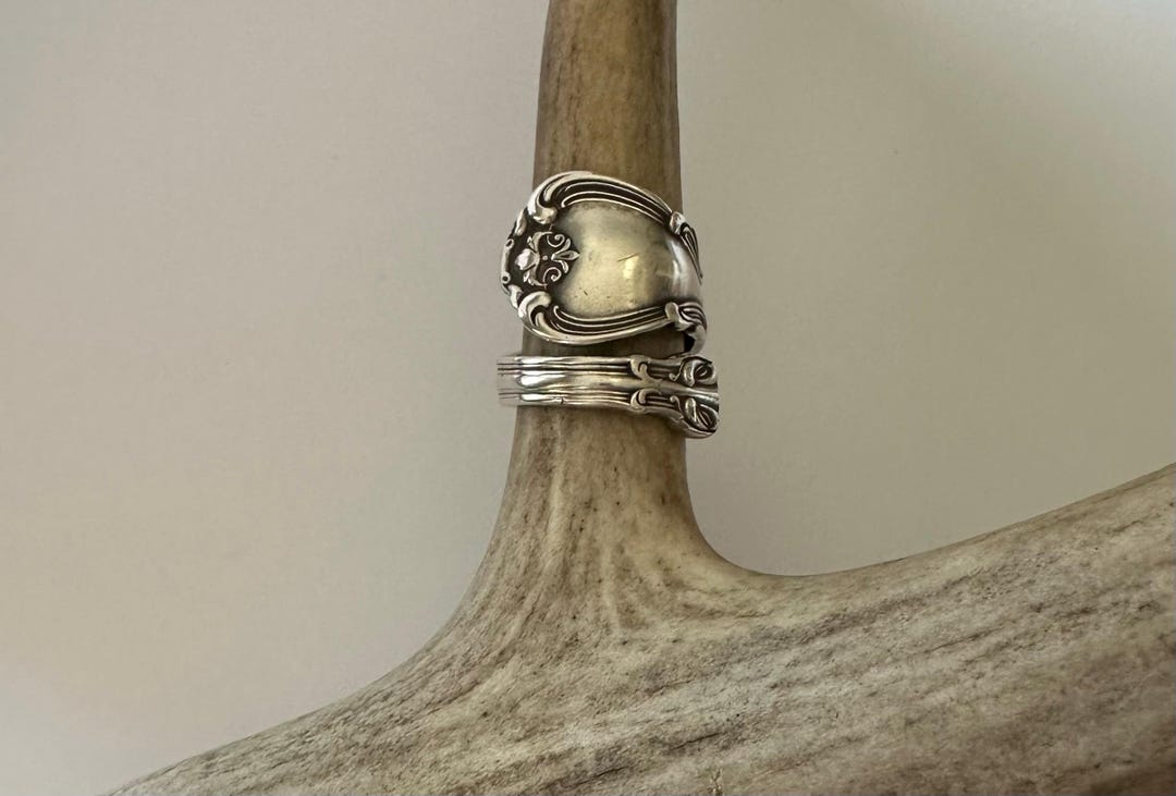 Chantilly Gorham Wrap Around Spoon Ring Sterling Silver - Etsy