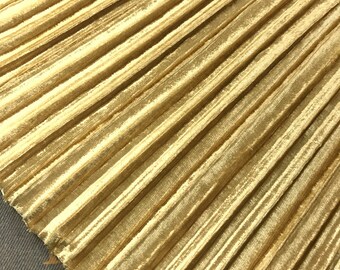Gold pleated | Etsy