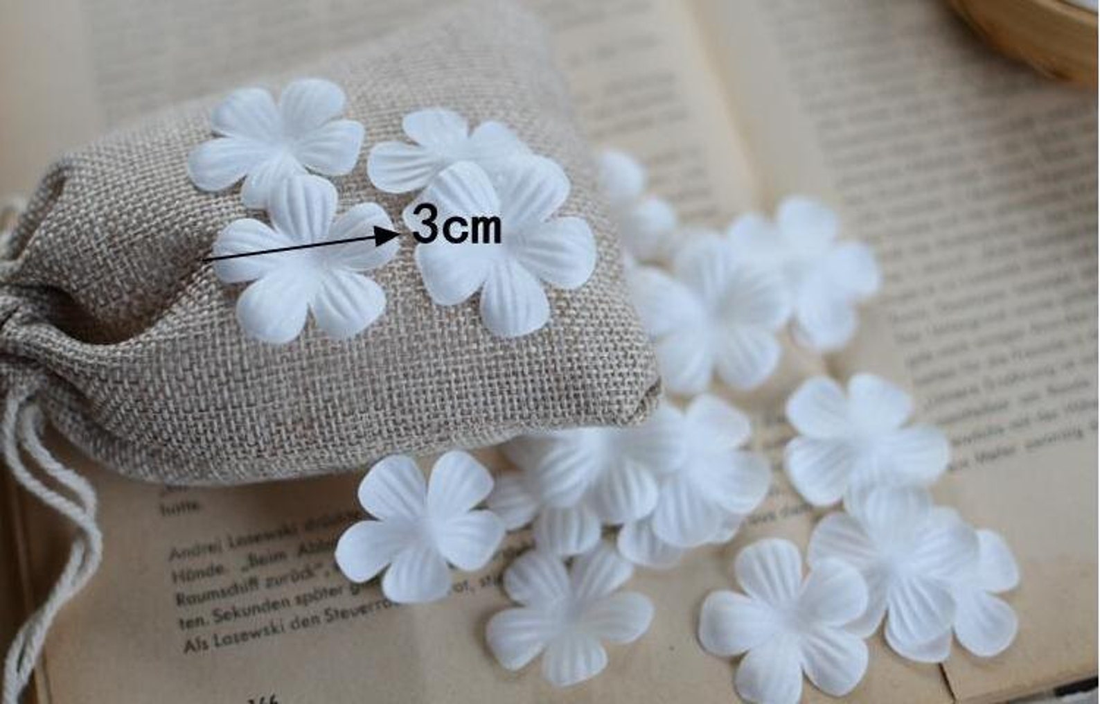 200pcs 2-3.5cm Ivory Craft Appliques Patches for Dress - Etsy