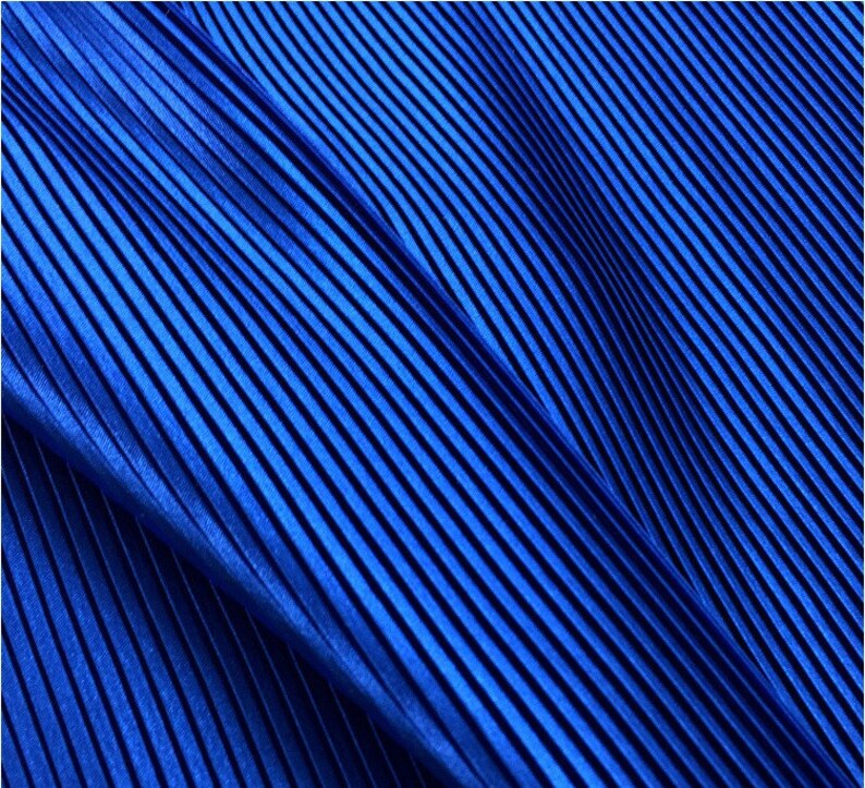 3 Meters 150cm 59.05" Width Royal Blue Small Stripe Accordion Pleated ...
