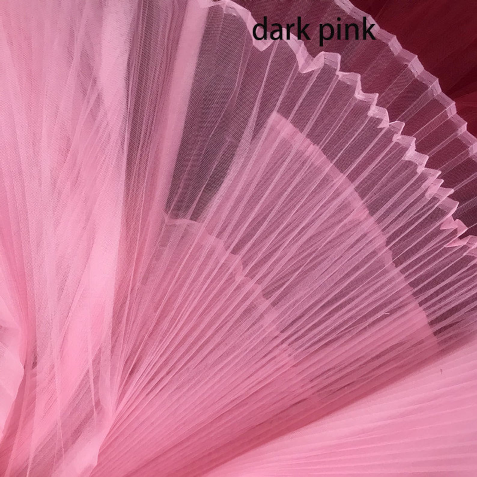 2 Meters Light Purple Pleated Mesh Tulle Fabric Hard Net Stiff - Etsy