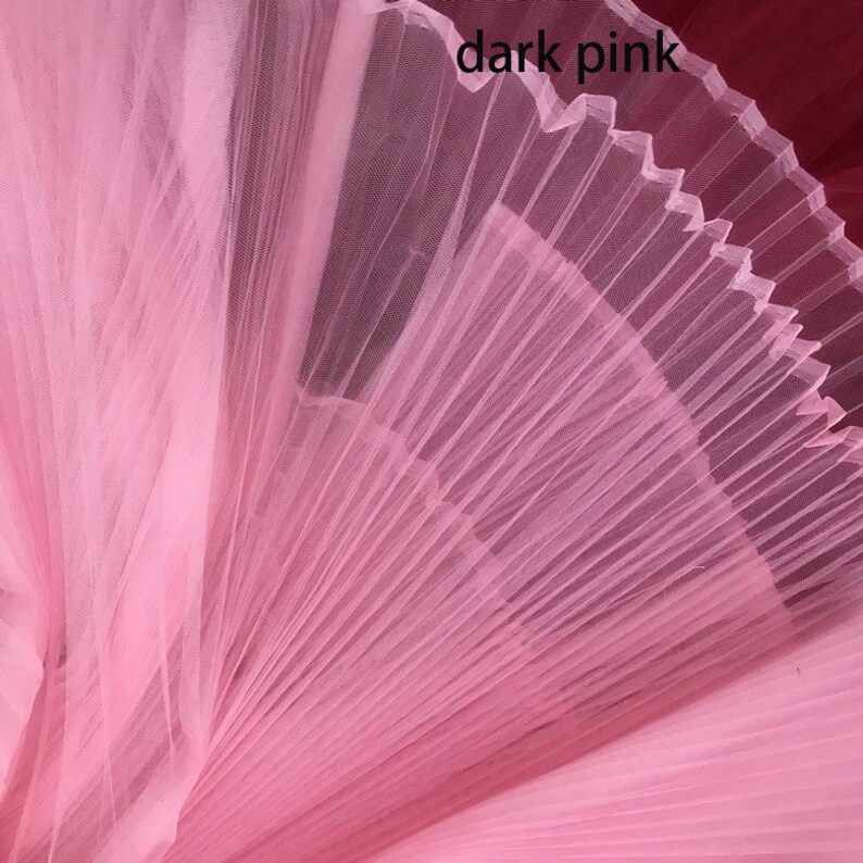2 Meters Light Purple Pleated Mesh Tulle Fabric Hard Net Stiff - Etsy