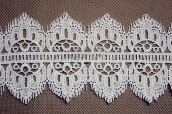 5 Yard 11cm 4.33 Wide Ivory Embroidery Tapes Lace Trim - Etsy