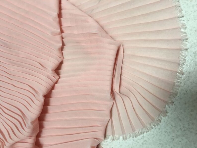 3 Meters Width 150CM 59 75D Pink Ruffled Pleated Crumple - Etsy