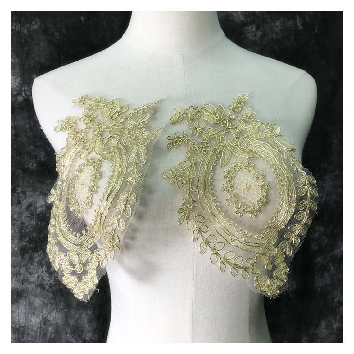 Gold Patches 10 PCS Bridal Wedding Embroidery Flower Appliques - Etsy